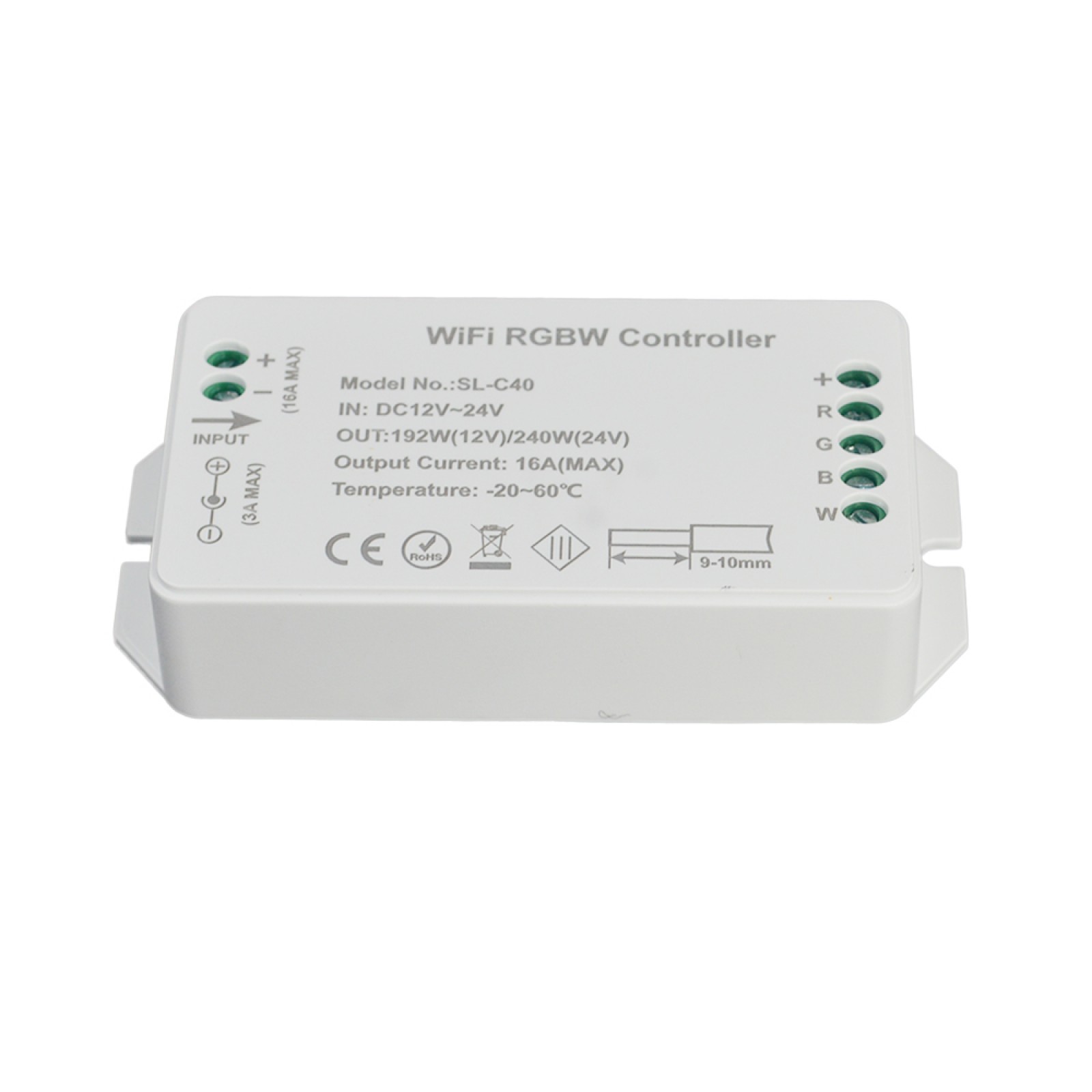 Smart RGB+W LED strip controller 16million color change voice control ...