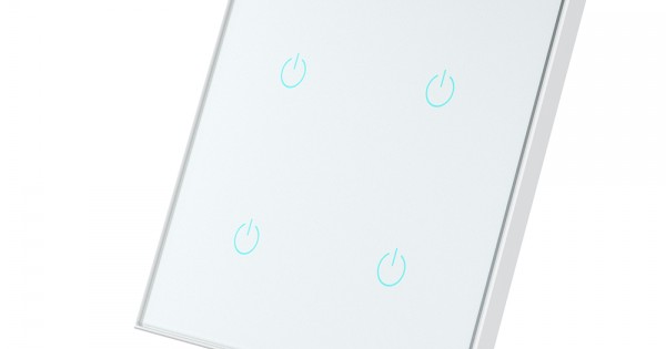 Smart 4gang Touch Switch separate control light and bulb on or off from ...