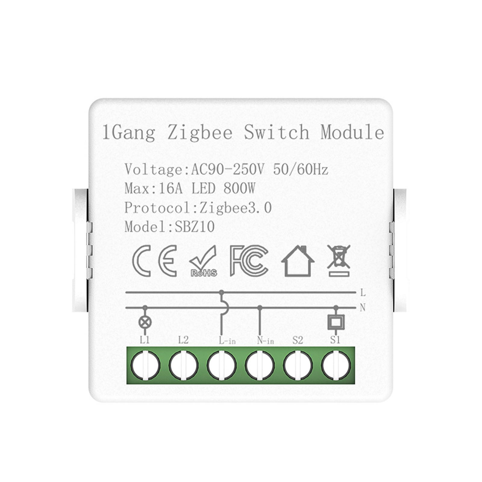 Zigbee 16A 3520W Relay module make your traditional electronic product to intelligent