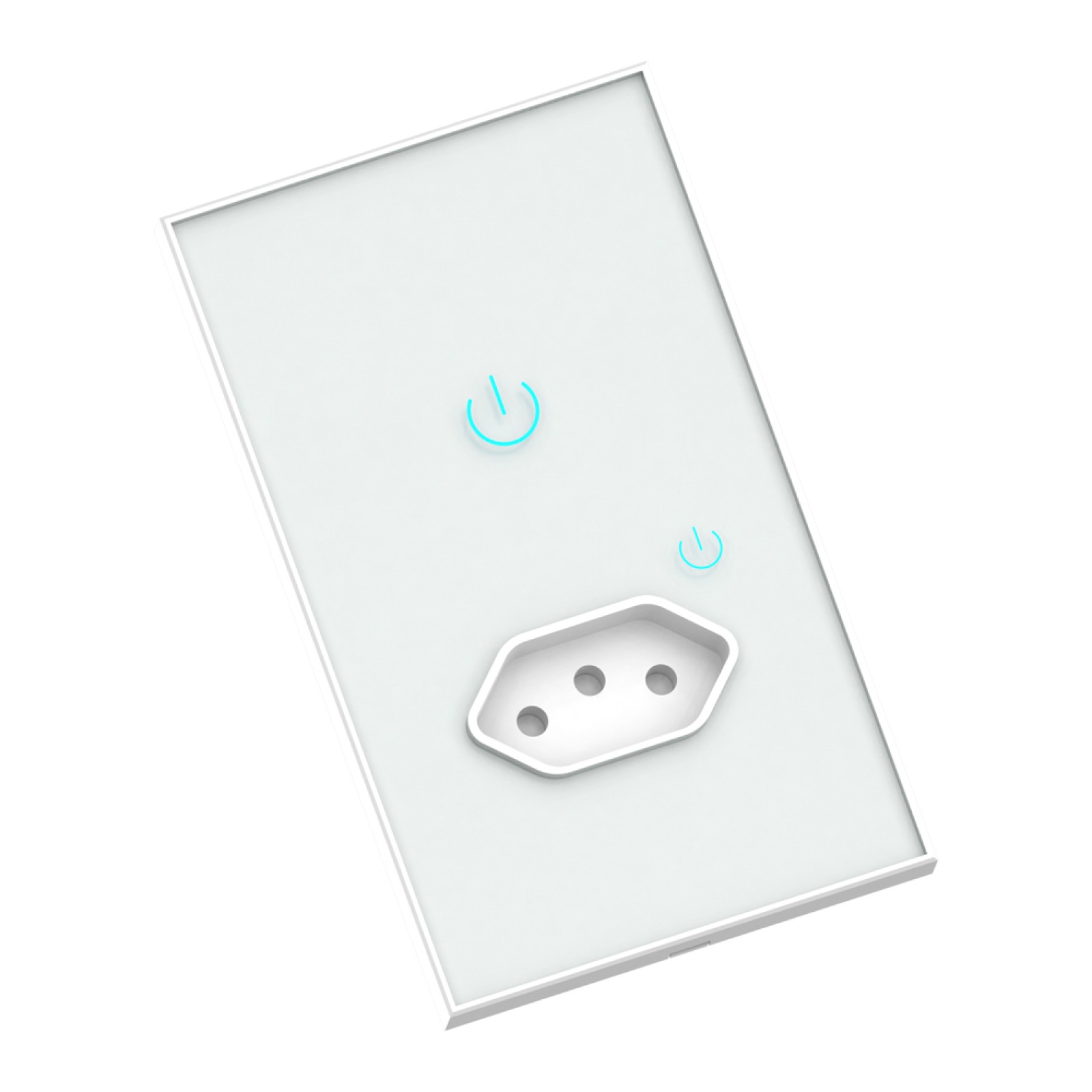 Brazil touch switch with 10A socket separate control via tuya or smart ...